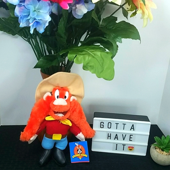 Warner Bros. | Toys | New Vtg 9s Looney Tunes Yosemite Sam Plush Toy ...